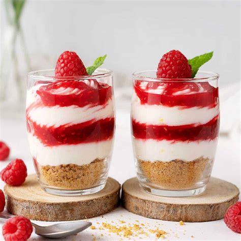 Easy Raspberry Cheesecake Shots Small Batch Dessert El Mundo Eats