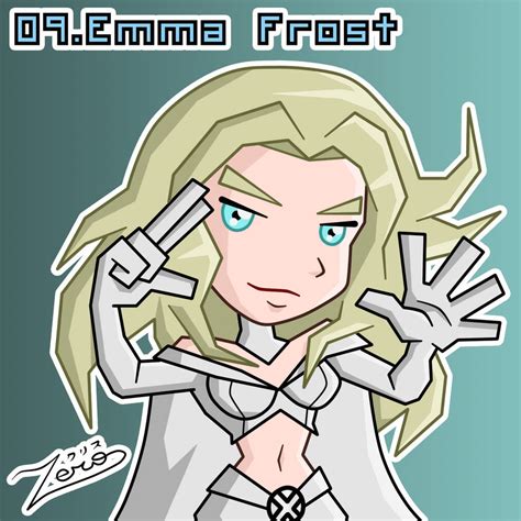 Emma Frost Arttrober 2022 By Zero Kurisu On Deviantart