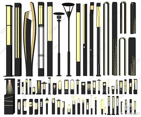 现代庭院灯su模型下载【id 1136002637】 知末su模型网
