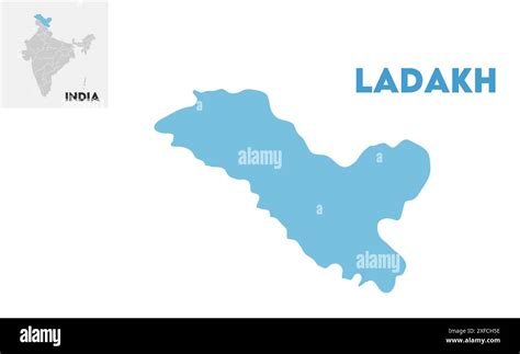 Ladakh Administrative Map1 State Of India Republic Of India