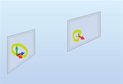 Robot Structural Analysis 中面板局部坐标系的不同尺寸