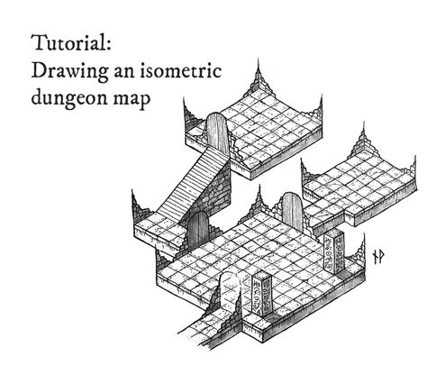 Tutorial How To Draw A Basic Dungeon Map Paths Peculiar