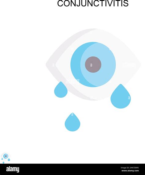 Conjunctivitis Simple Vector Icon Illustration Symbol Design Template