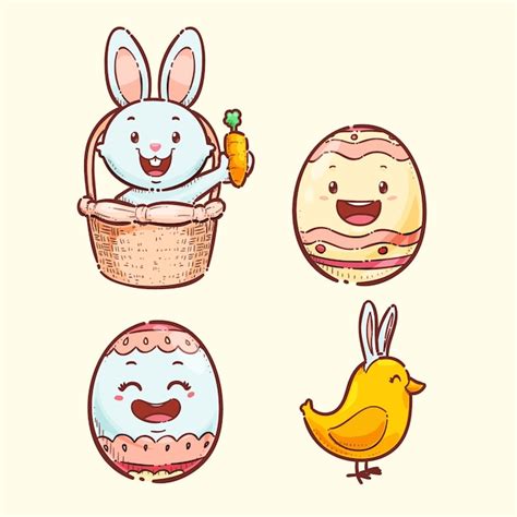 Easter Emoji Vectors And Illustrations For Free Download Freepik