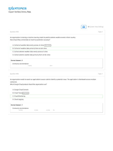 cloud digital leader exam free actual qandas page 22 examtopics download free pdf cloud