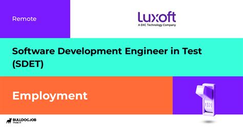 software development engineer in test sdet warszawa luxoft poland