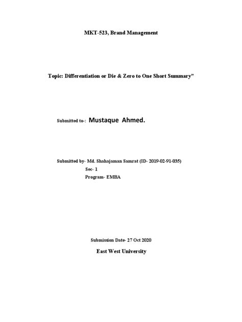 Mkt 523 Assignment Pdf Startup Company Small Business And Entrepreneurs