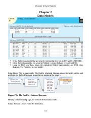 IM Ch02 Data Models Hw Doc Chapter 2 Data Models Chapter 2 Data Models Write The Business Rule