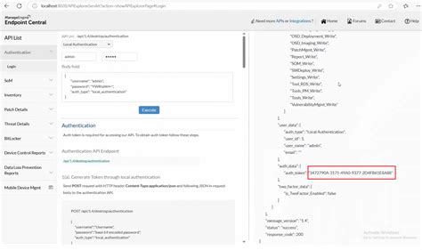 ManageEngine Endpoint Central API