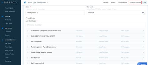 How To Add A Dynamic Status For An Asset Type