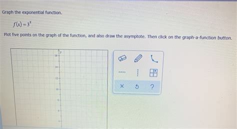 solved graph the exponential function f x 3 plot five