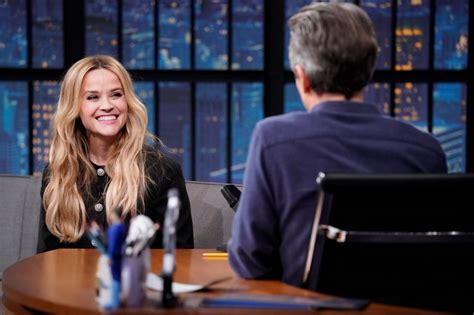 Reese Witherspoon Late Night With Seth Meyers 02072023 • Celebmafia