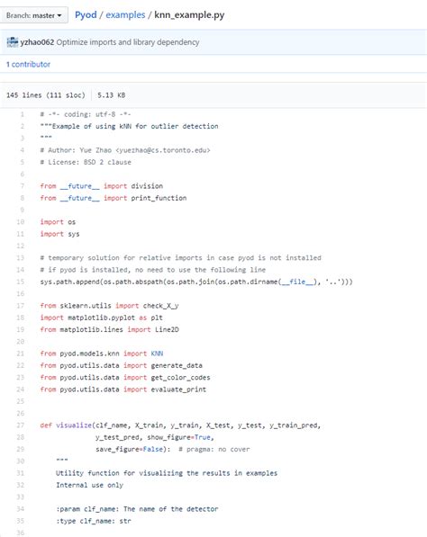 Func `pyod Utils Data Visualize` Is Not Existed · Issue 14 · Yzhao062 Pyod · Github