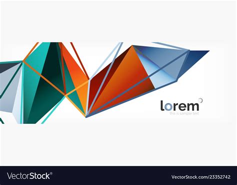 Colorful Geometric Triangle Background Royalty Free Vector
