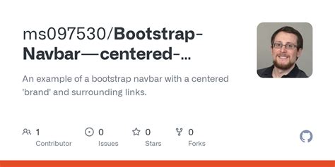 Github Ms097530bootstrap Navbar Centered Around Brand An Example Of A Bootstrap Navbar