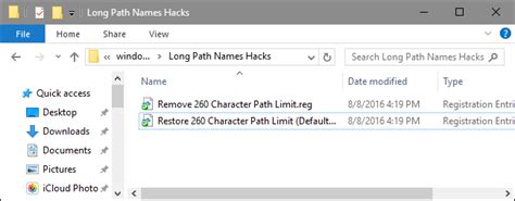 How To Make Windows 10 Accept File Paths Over 260 Characters