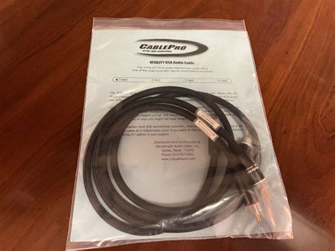 Cablepro Vitality 3ft Rca Ic For Sale Audiogon