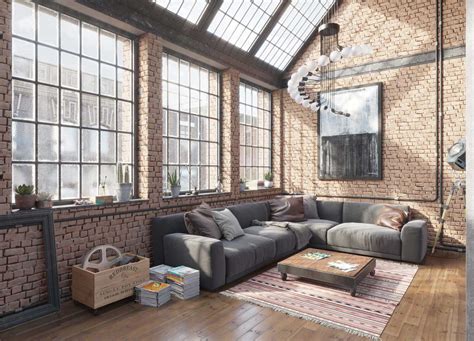 52 Lofts Industriels Créés Avec Un Logiciel De 3d