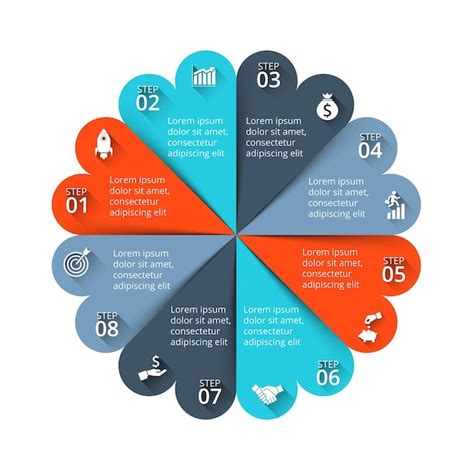 Premium Vector Abstract Cycle Infographic Diagram With 8 Steps