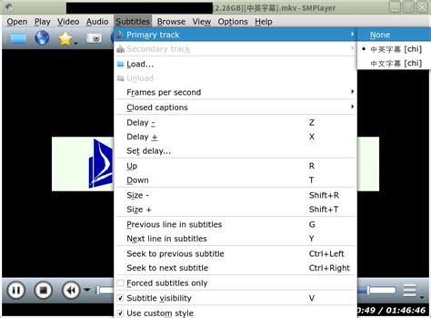 Linux Smplayer 内建解码器的影音播放器 可丁丹尼 一路往前走2 0