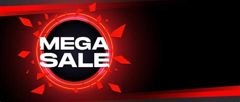 어두운 배경에 조각이 있는 메가 세일 배너 템플릿 디자인 광고에 대한 스톡 벡터 아트 및 기타 이미지 광고 마케팅 문자 Istock