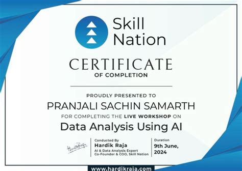 Pranjali Samarth On Linkedin I Am Thrilled To Share That I Have Successfully Completed The Live