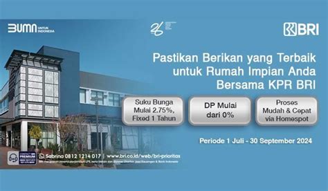 Kpr Bri Untuk Nasabah Bri Private Dan Bri Prioritas Tujuan Satu