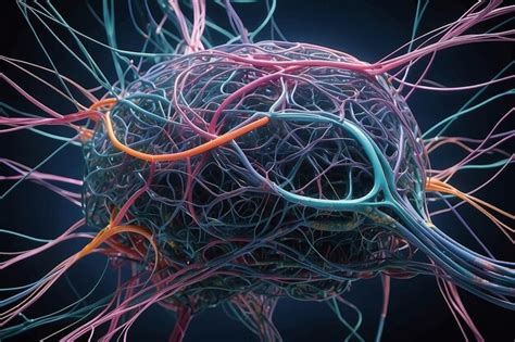 Premium Photo Synthetic Neural Pathways