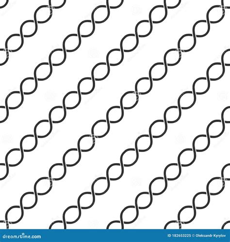 Scientific Background Seamless Pattern With Dna The Genetic Spiral Vector Illustration Stock