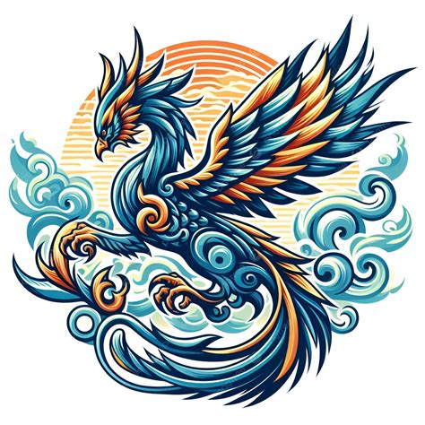 Royal Blue Eagle Emblem Dynamic Wings Falcon Design Royal Blue Eagle