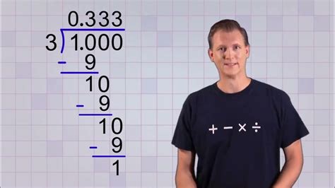 Converting Fractions To Decimals Simple Math Antics For Grades 3 8
