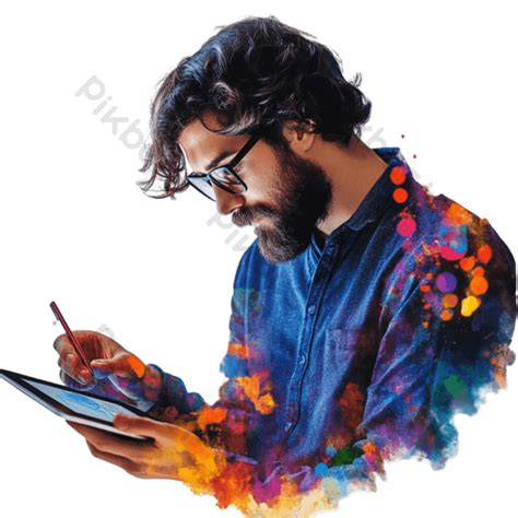 코딩 도구와 노트북을 사용하여 디지털 테이블에서 작업하는 웹 개발자 일러스트 Png Png 무료 다운로드 Pikbest