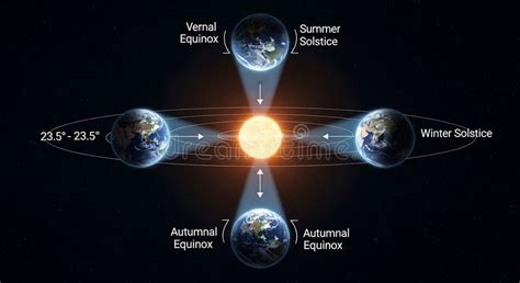 Earths Orbit Around Sun Showing Seasons Equinoxes And Religious Symbol