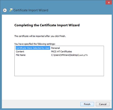 Install A Certificate Generated Via A Mmc Microsoft Windows