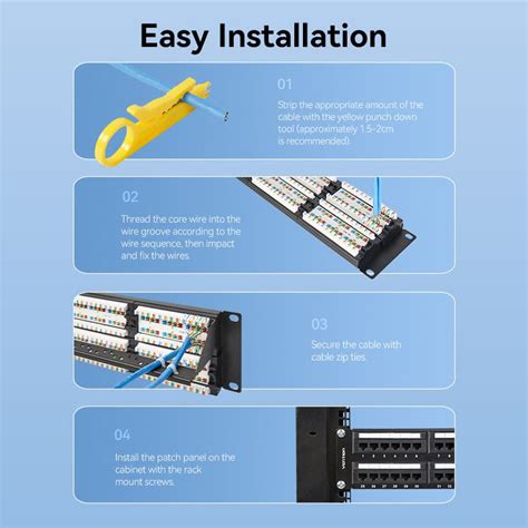 Vention 48 Port Cat5e Unshielded Patch Panel Reliable And Efficient