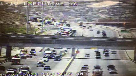 Motorcycle Crash At I 10 West Near Executive Kvia