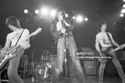 Punk Group The Ramones Performing Onstage In Circa 1977 In Los