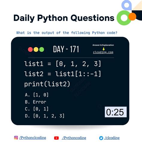 Python Coding Challenge Day 171 What Is The Output Of The Following