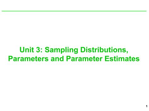 Sampling Distributions Ppt Physics Science