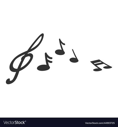 Music Notation Icon Design Template Isolated Vector Image