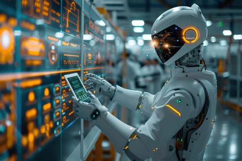 Advanced High Precision Robot Arms On Fully Automated Assembly Line In