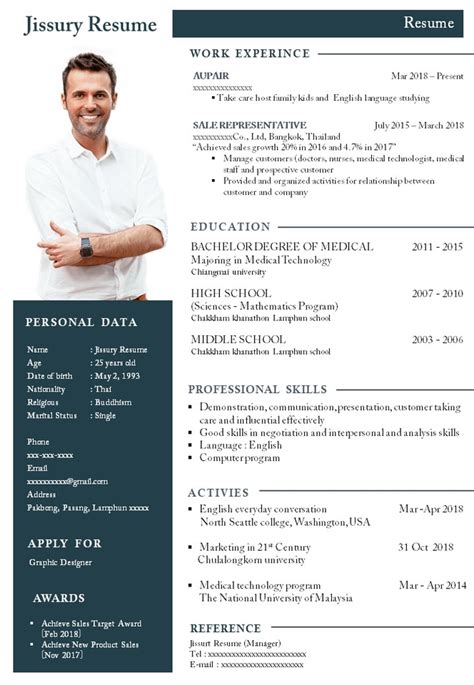 รับทำ ออกแบบ Resume ให้โดนใจผู้สัมภาษณ์งาน