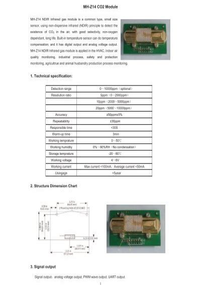 MH Z14 CO2 Module ThaiEasyElec Net