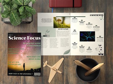 Science Magazine Layout Design Behance