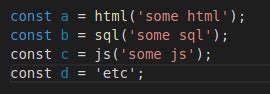 Incorrect Syntax Highlighting When Using Sql As A Regular Function