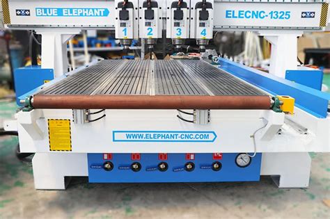4x8ft 4 Process CNC Router With Rotary Lathe 3 Process Or 5x10ft Optional Blue Elephant CNC