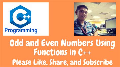 Odd And Even Numbers Using Functions In C Free Computer Programming Source Codes To All