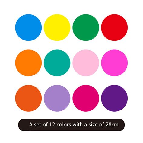 자리 지울 수있는 색상 Pvc 원형 자기 접착 메시지 보드 어린이 그림 칠판 스티커 교육 프레젠테이션 용품