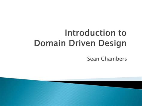 Ppt Introduction To Domain Driven Design Powerpoint Presentation