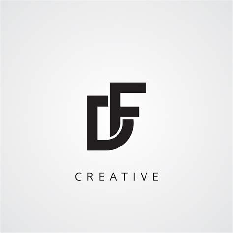 Premium Vector A Logo For A Company Called Df